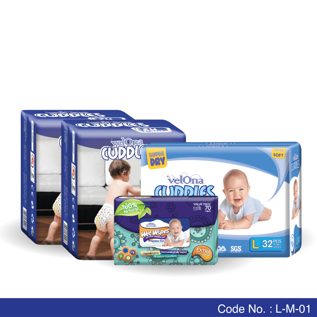 Velona Cuddles Mixed Diaper Bundle – (Large) – Velona